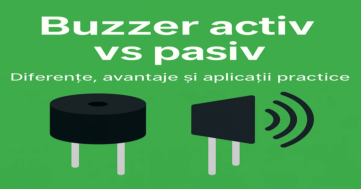Buzzer activ vs pasiv - diferențe, avantaje și aplicații practice ...